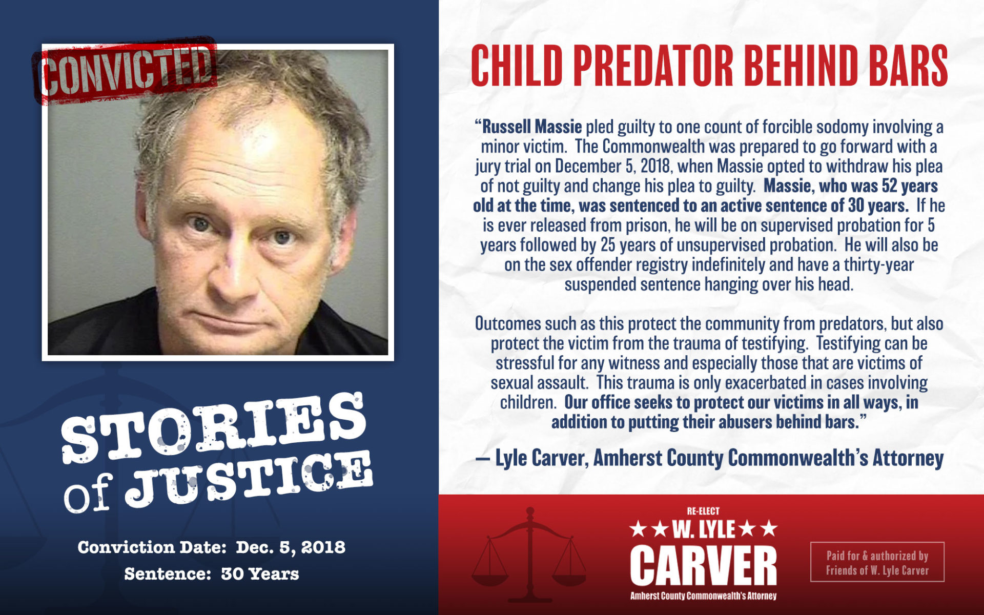 Stories of Justice – Lyle Carver Campaign